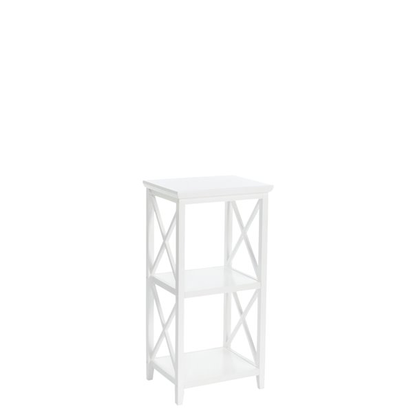 RiverRidge Home X-Frame 3-Shelf Storage Tower - MDF - 14-in x 18-in x ...