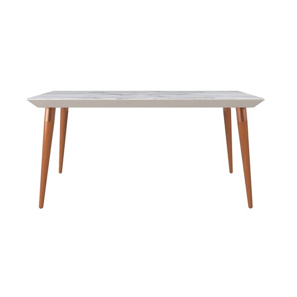 Manhattan Comfort Utopia Dining Table - 62.99-in x 35.43-in - Off-White ...