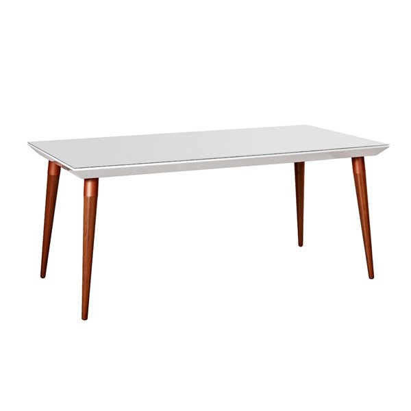 Manhattan Comfort Utopia Dining Table - 62.99-in x 35.43-in - Glossy ...
