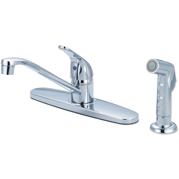 Olympia Faucets Elite Single Handle Kitchen Faucet - Polished Chrome K ...