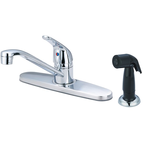 Olympia Faucets Elite Single Handle Kitchen Faucet - Polished Chrome K ...