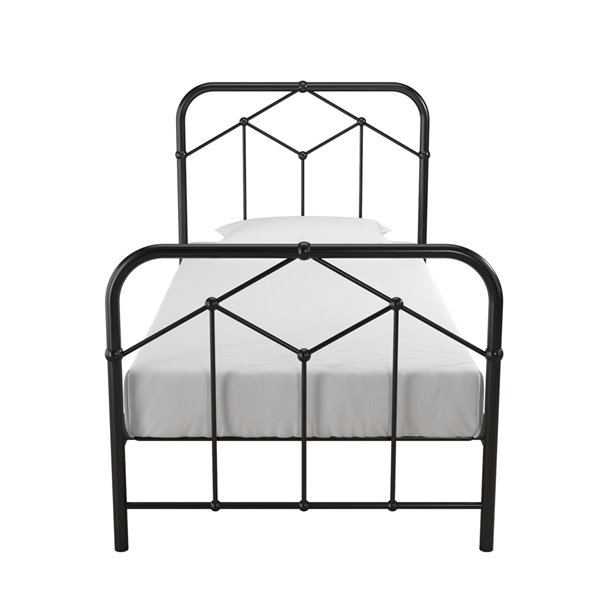 Lit en métal Francis Farmhouse de Novogratz, simple, noir 4367019N | RONA