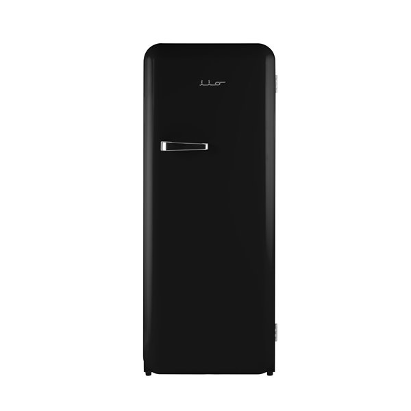 iio Retro Single Door Refrigerator with Freezerette- 10 cu. ft. - Black ...