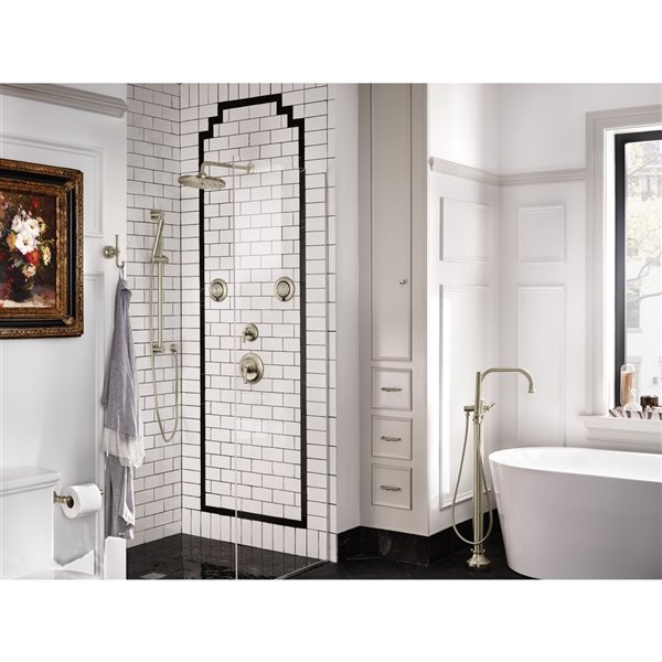 MOEN Brushed Nickel Shower Arm Flange AT2199BN | RONA