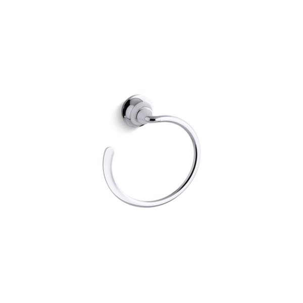 KOHLER K-11377 Forté Sculpted Towel Ring - Brushed Nickel 11377-CP | RONA