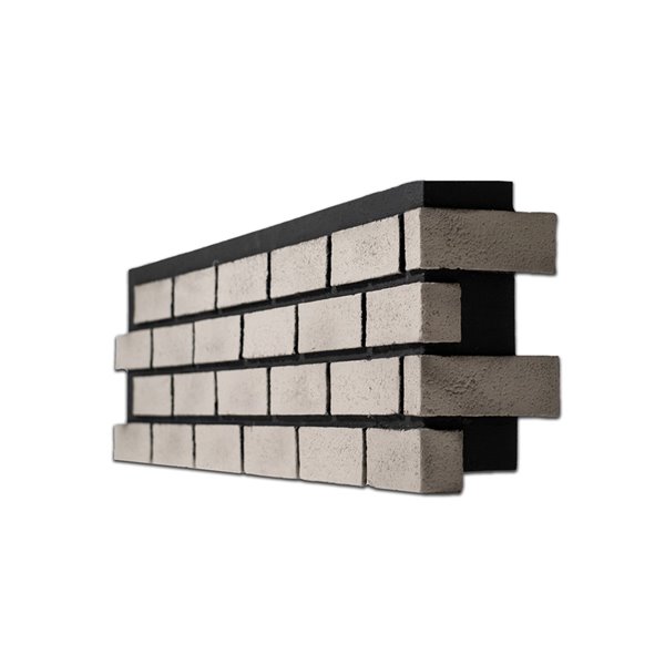 Quality Stone Modern Brick - Right Corner - Tuxedo - 4-Pack QSMBTUX-CPR ...