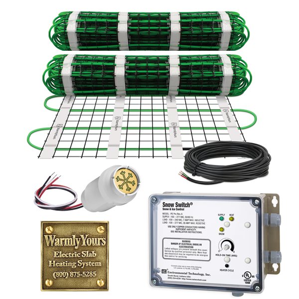 WarmlyYours Snow Melting Kit for Tire Tracks with Automatic Control ...