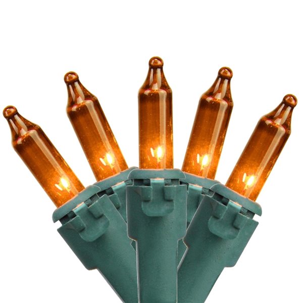 Northlight 100-Count Constant Orange Incandescent Electrical-Outlet ...