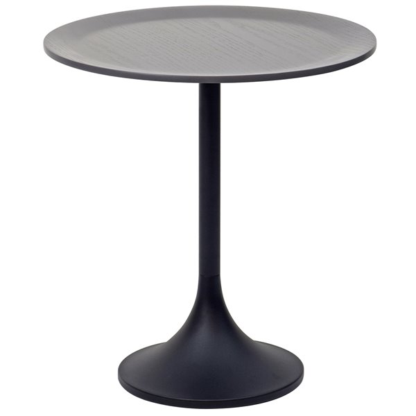 !nspire Modern Round End Table - Dark Grey Table Top 501-083GY/BK | RONA