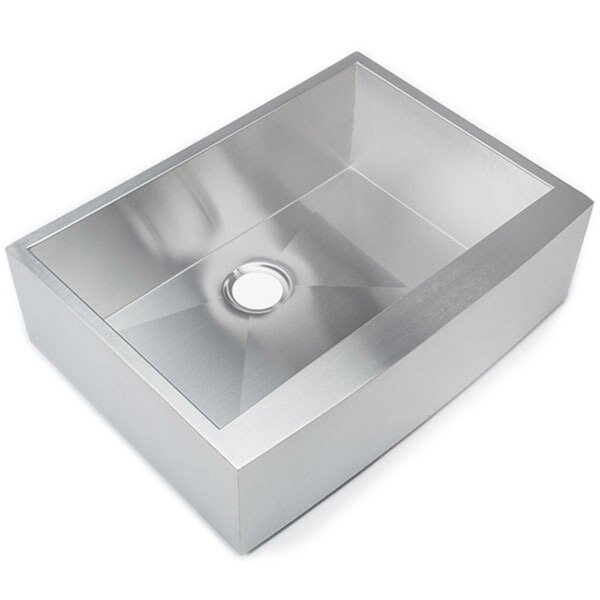 Hahn Farmhouse Kitchen Sink - Single Bowl - 30-in - Stainless Steel ...
