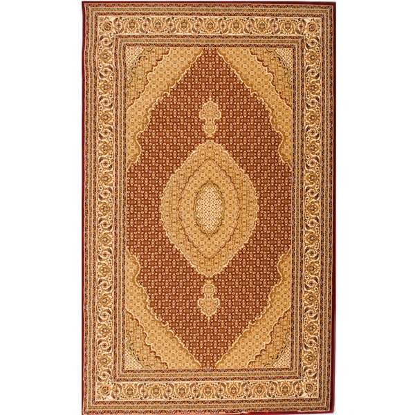 Rug Branch Tapis d'intérieur traditionnel marocain rouge beige - 5x7 ...