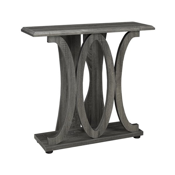 Brassex Contemporary Console Table in Grey - 26-in x 33.5-in 182303 | RONA