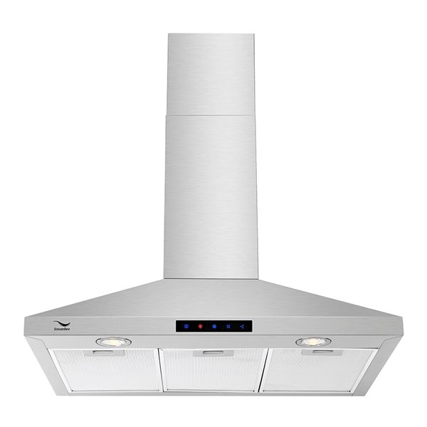 Streamline Convertible Kitchen Range Hood with LED Panel - 30-in ...