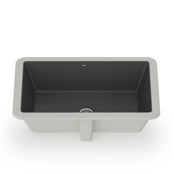 Cheviot KONRAD Undermount Bathroom Sink Graphite 15.75-in L x 22-in W x ...