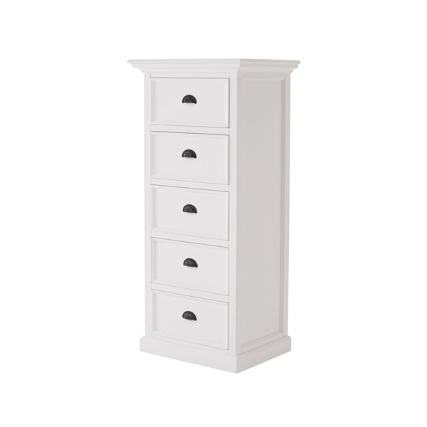 NovaSolo Halifax Grand Storage Unit with Drawers Classic White - 18-in ...