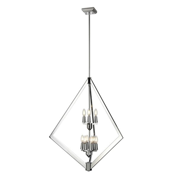 DVI Flechette Modern 9-Light Chandelier - Chrome DVP40149CH | RONA