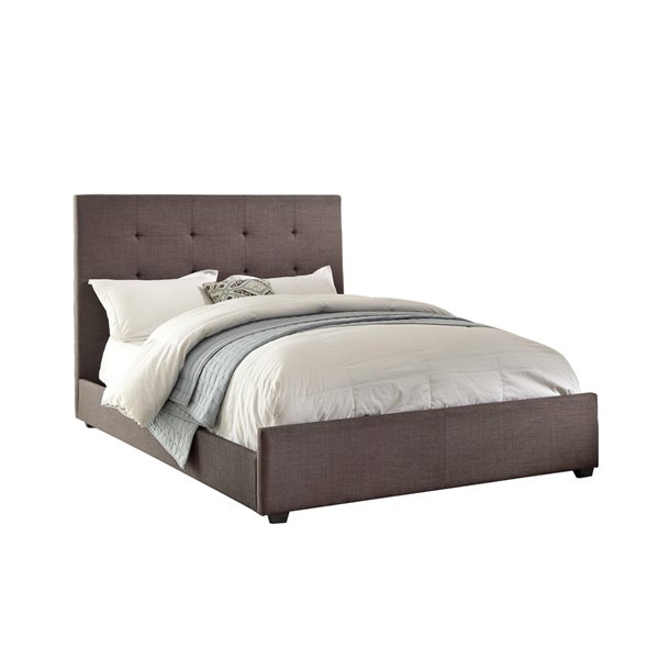 Lit Cadmus de HomeTrend, double, gris 1890NF | RONA