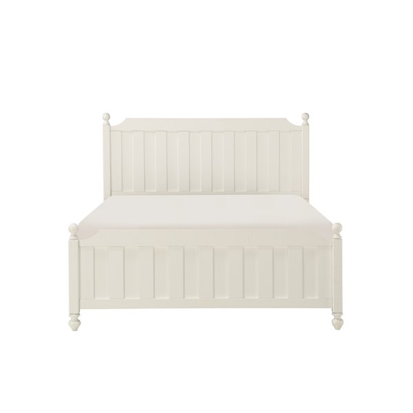 Lit panneaux Wellsummer de HomeTrend, double, blanc 1803WF | RONA