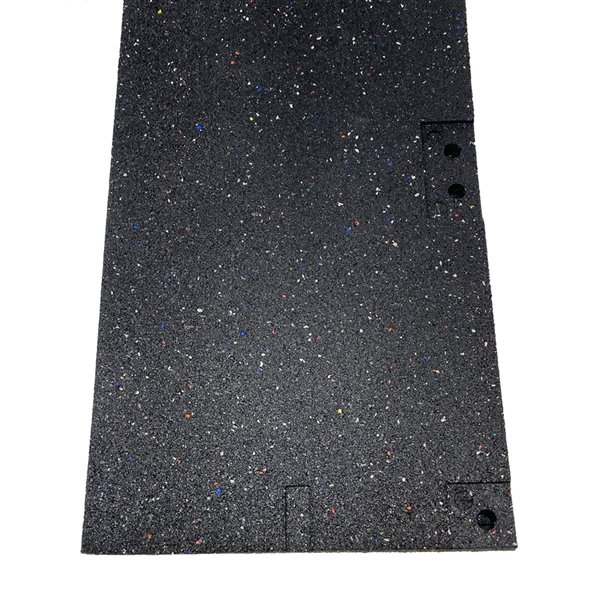 RubberBox Fitness Ramp Tile Multipurpose Flooring - 10-in x 39-in ...