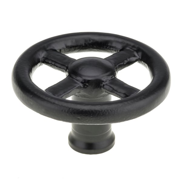 Richelieu Steampunk 3.15-in Black Round Farmhouse Cabinet Knob (1-Pack ...