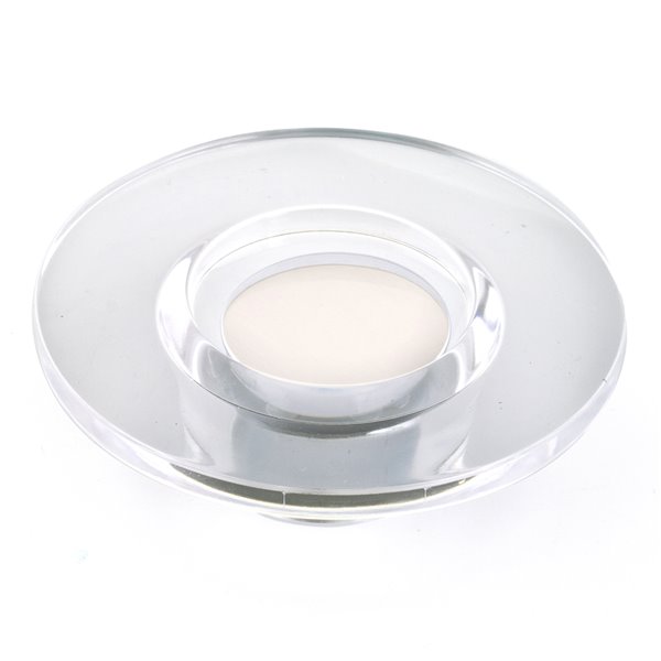 Richelieu 2.76-in Chrome/Clear Round Contemporary Cabinet Knob (1-Pack ...