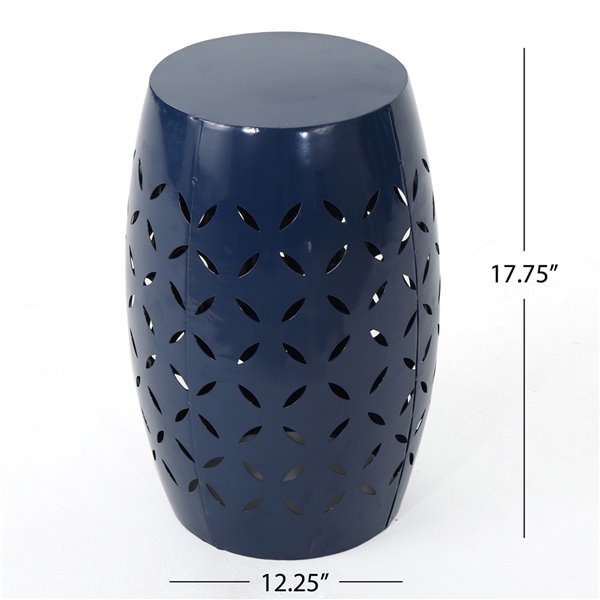 BEST SELLING HOME DECOR Nobel House Lilac Outdoor 12-in Dark Blue Iron ...