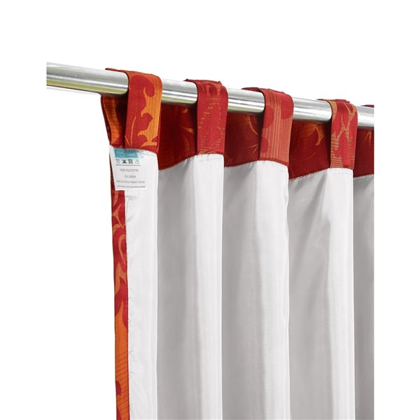 Panneau de rideau simple passe-pôle Spencer par North Home, 96 po ...