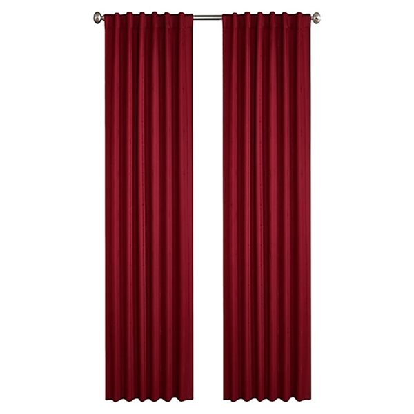 North Home Princeton Single Curtain Panel - Rod Pocket - 96-in ...