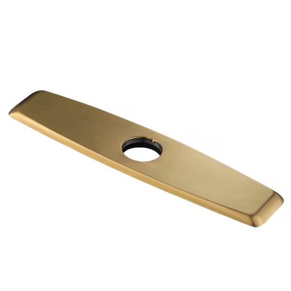 Kraus Kitchen Faucet Deck Plate - Square - Brushed Brass - 10-in DP02BB ...