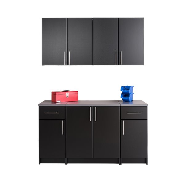 Prepac Elite 5-Piece Storage Set - 64-in - Black BRSX-1011-5M | RONA