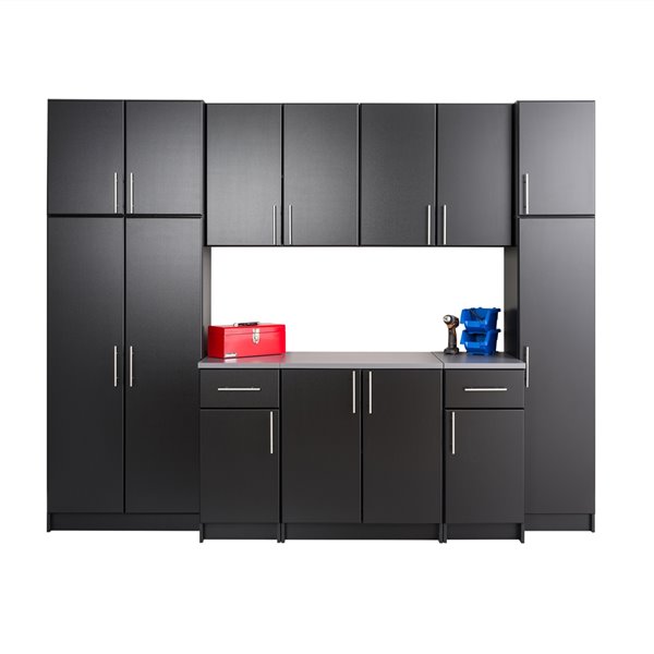 Prepac Elite 9-Piece Storage Set - 112-in - Black BRSX-1010-9M | RONA