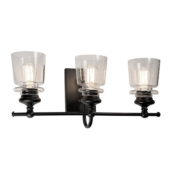 Artcraft Lighting Castara 3-Light Wall Light - Nickel AC11593BK | RONA