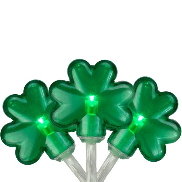 Northlight Mini St Patrick's Day Shamrock Lights with Timer - 20 Lights ...