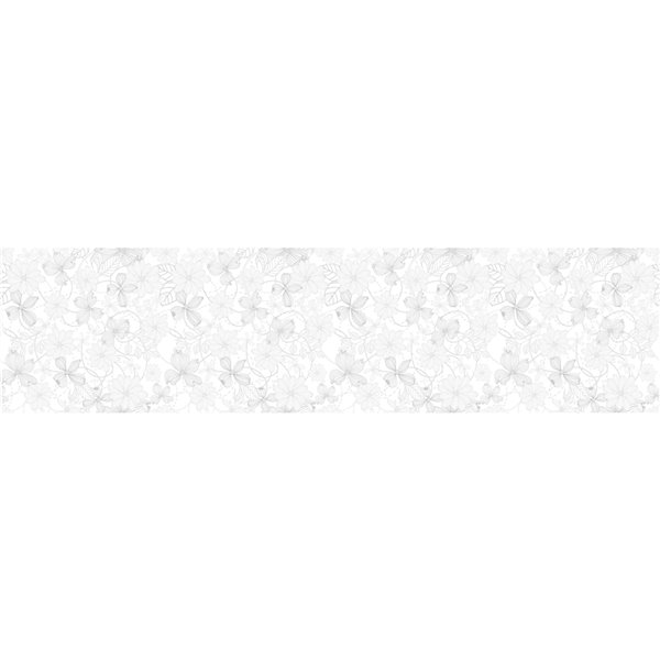 Crearreda Flowers Premium Window Film - 70.8-in x 17.1-in CR-68418 | RONA