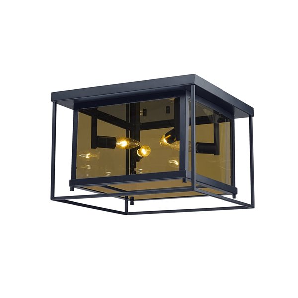 Z-Lite Infinity 16-in Misty Charcoal Modern/Contemporary Incandescent ...