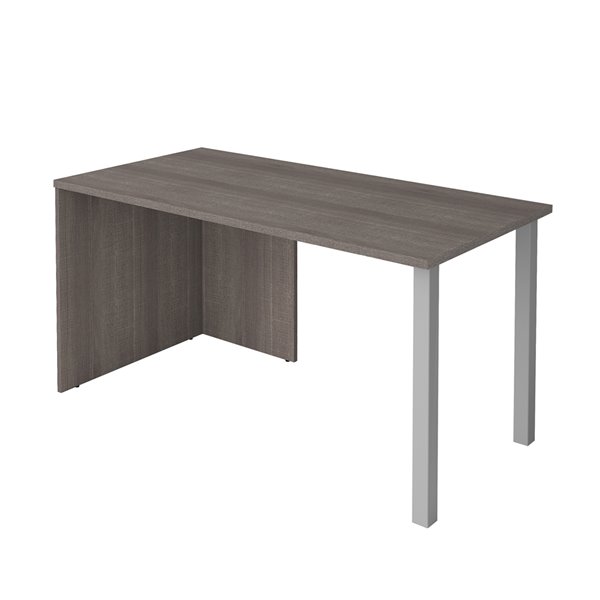 Bestar i3 Plus Modern Table Desk with 2-Metal Legs - 59.3-in - Bark ...
