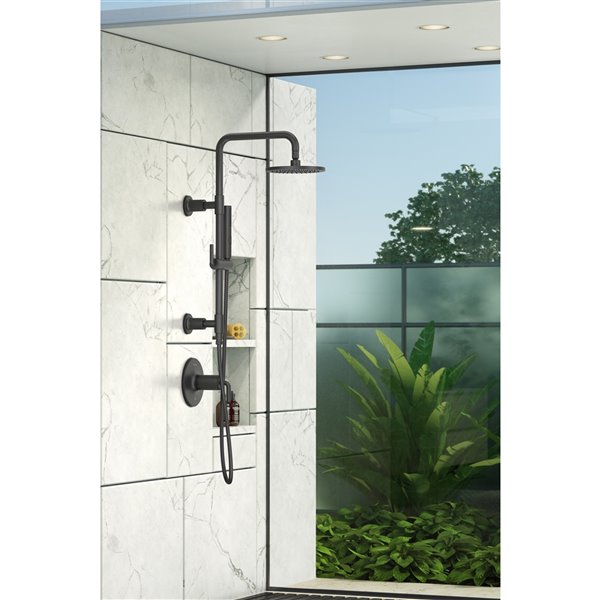 Pfister Tenet Shower Column - Matte Black LG16TNTB | RONA