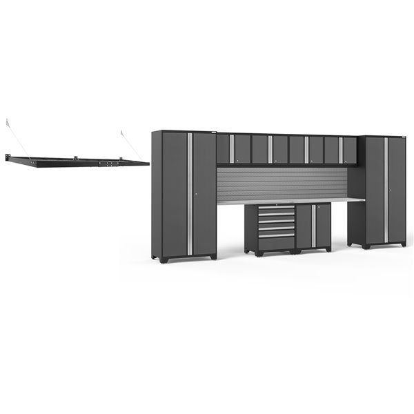 NewAge Products Pro Series Cabinet Set - Steel and Stainless Steel ...