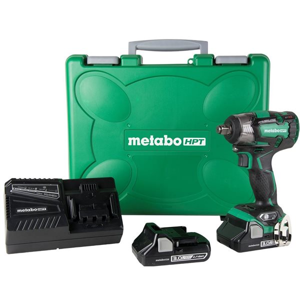 METABO HPT MetaboHPT 18-Volt with Variable Speed Brushless 1/2-in² ...