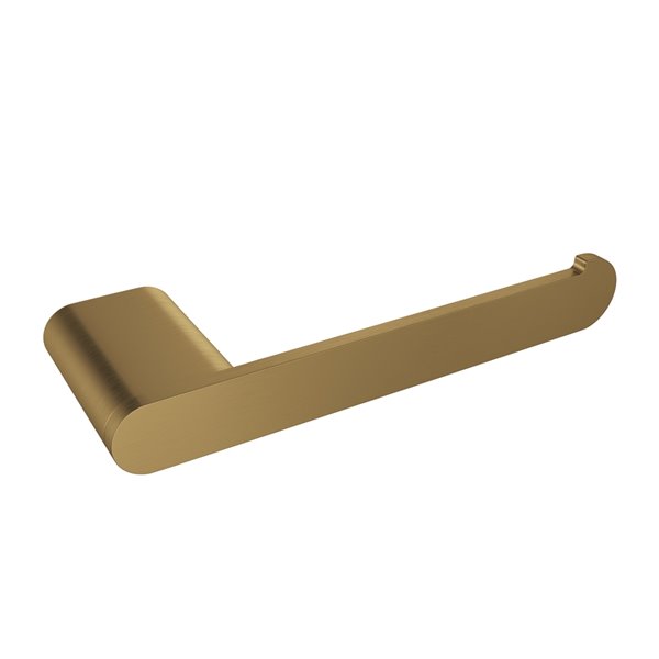 Volkano Flow Left-Hand Toilet Paper Holder - Dark Brushed Gold V4020 ...