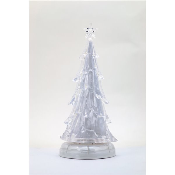 Hi-Line Gift Ltd. LED Plastic Tabletop Music Tree - 1-pack - White ...