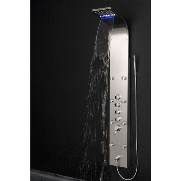 AKDY Stainless Steel 8-Spray Shower Panel System SP0132 | RONA