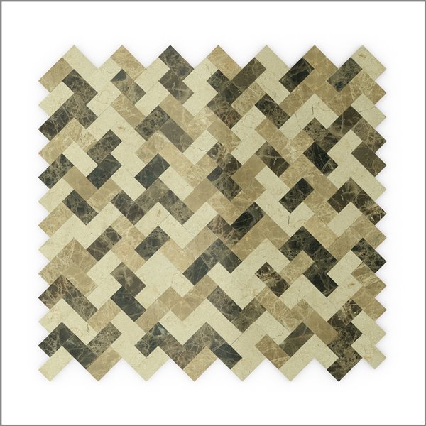 Sample SpeedTiles 3X Faster Beige and Brown 4-in x 4-in Natural stone ...
