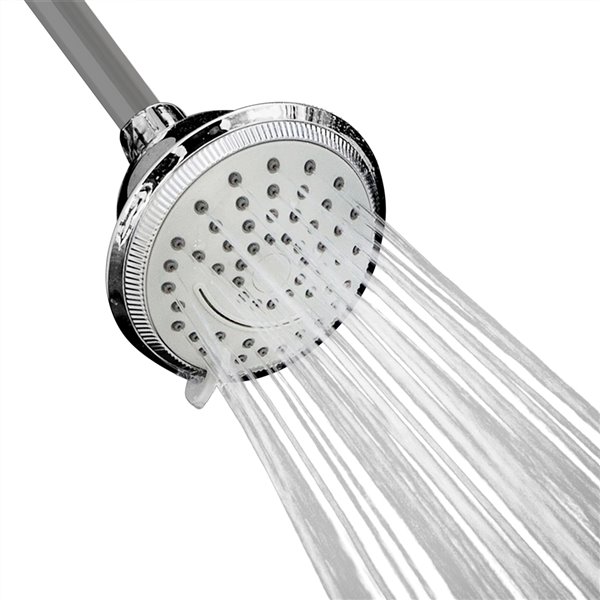 AKDY 3-Spray Rain Fixed Shower Head in Chrome SH0124 | RONA