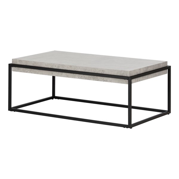 South Shore Furniture Mezzy Composite Coffee Table - Concrete Grey and ...