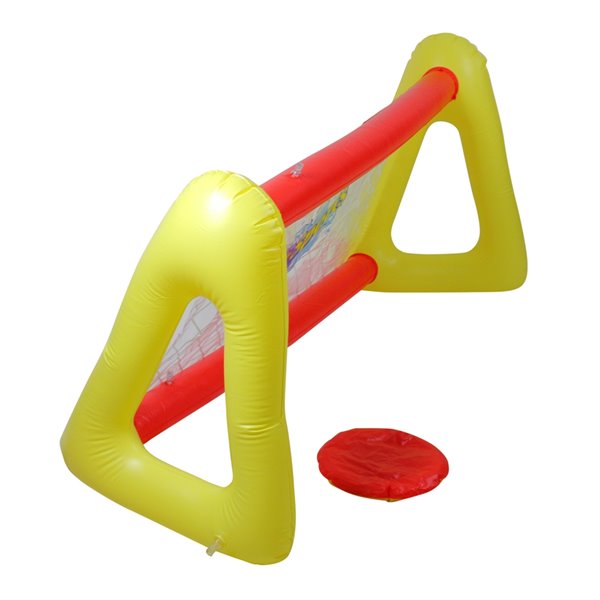 Pool Central Inflatable Red and Yellow Swimming Pool Flying Disc Game ...