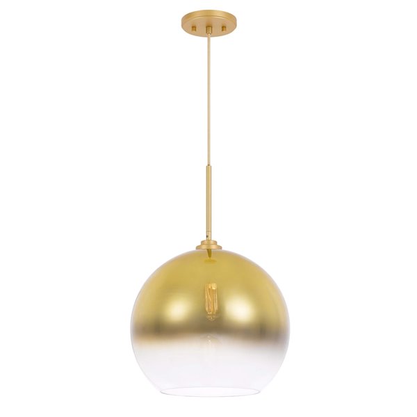 Worldwide Lighting Phantasm II Light Gold Modern/Contemporary Tinted ...