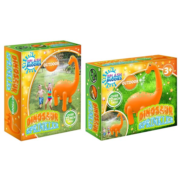 Splash Buddies 1-Pack 15-sq Ft. Dino Lawn Sprinkler BH53310 | RONA