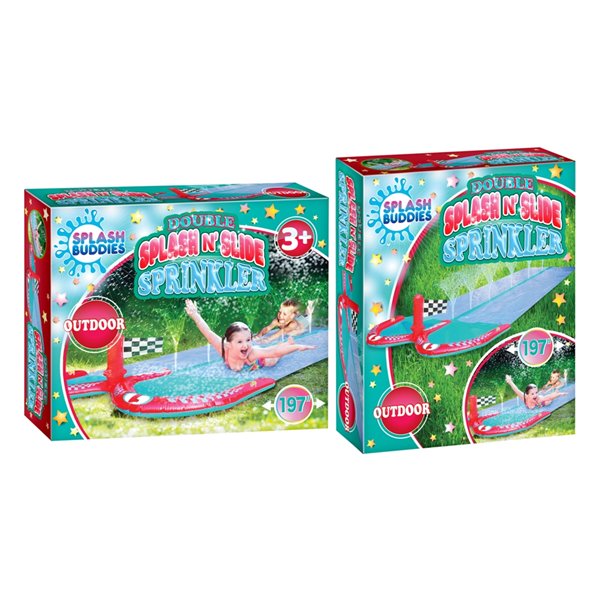 Splash Buddies 1-Pack 15-sq Ft. Slide Lawn Sprinkler BH54800 | RONA