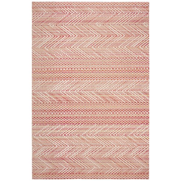 Safavieh Montage 5-ft x 8-ft Pink/Multi Rectangular Indoor/Outdoor ...